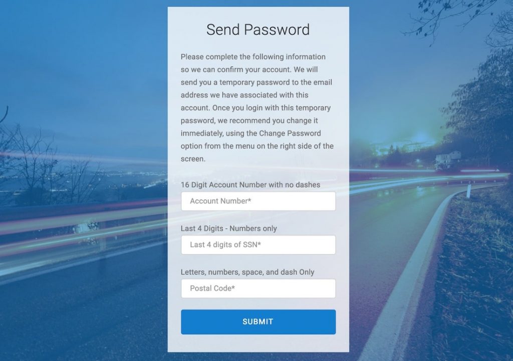 MyCCPay Forgot Password - MyCCPay